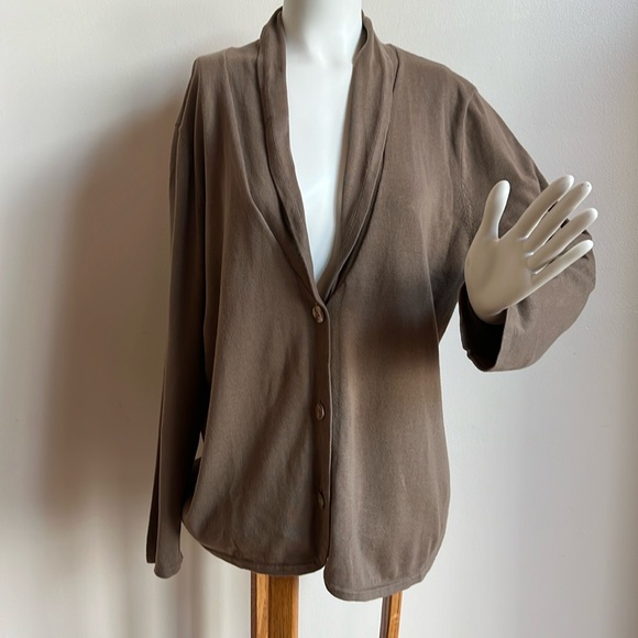 J. Jill | Sweaters | Jjill Cardigan 0 Cotton Tan With 3 Button Closure ...